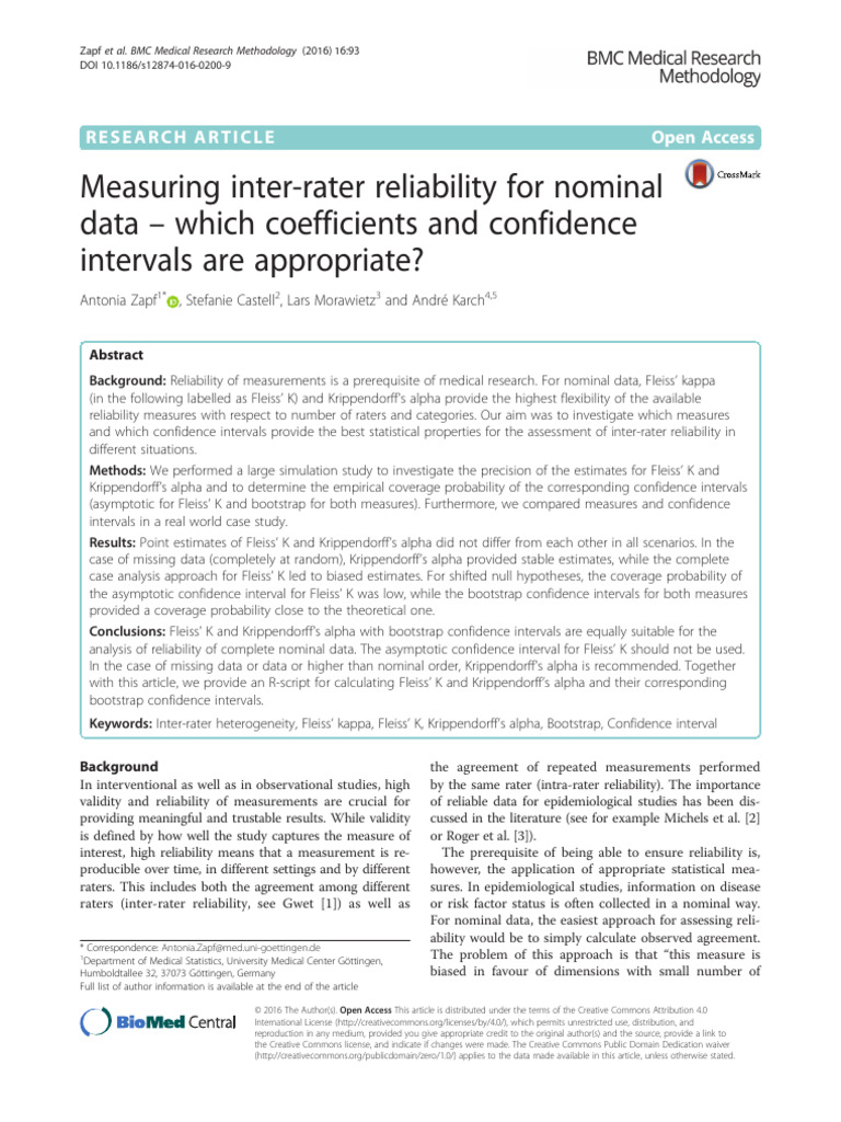 Medición de Fiabilidad | PDF | Bootstrapping (Statistics) | Confidence Interval