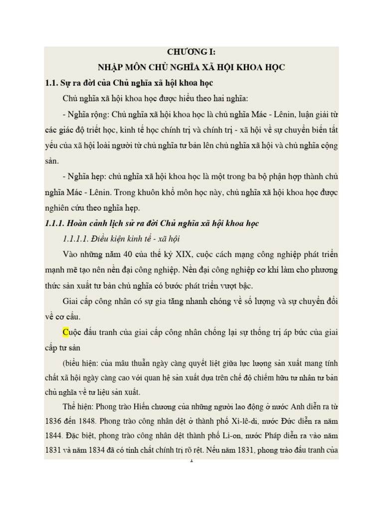 BÀI GI NG CH NGHĨA XÃ H I - Áp Dung T k70dh | PDF