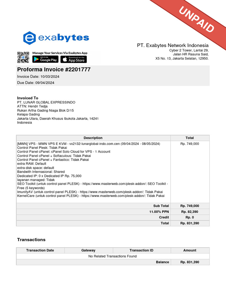 Invoice 2201777 | PDF | Computing