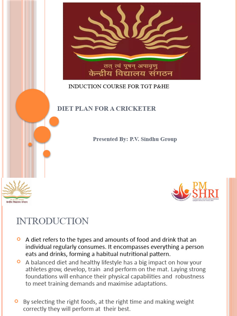 Cricketer Diet Plan for Ages 14-15 | PDF | Fat | Foods