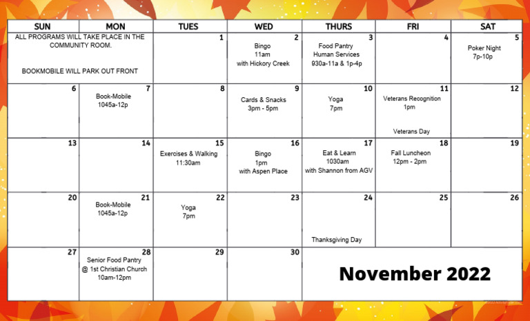 November Calendar | PDF