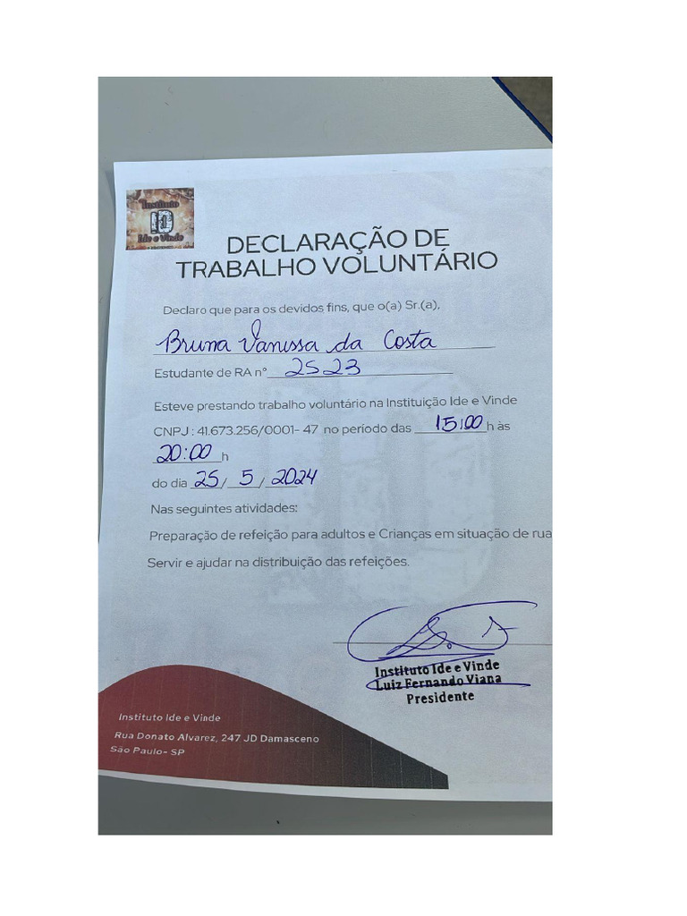 Horas Complementares | PDF