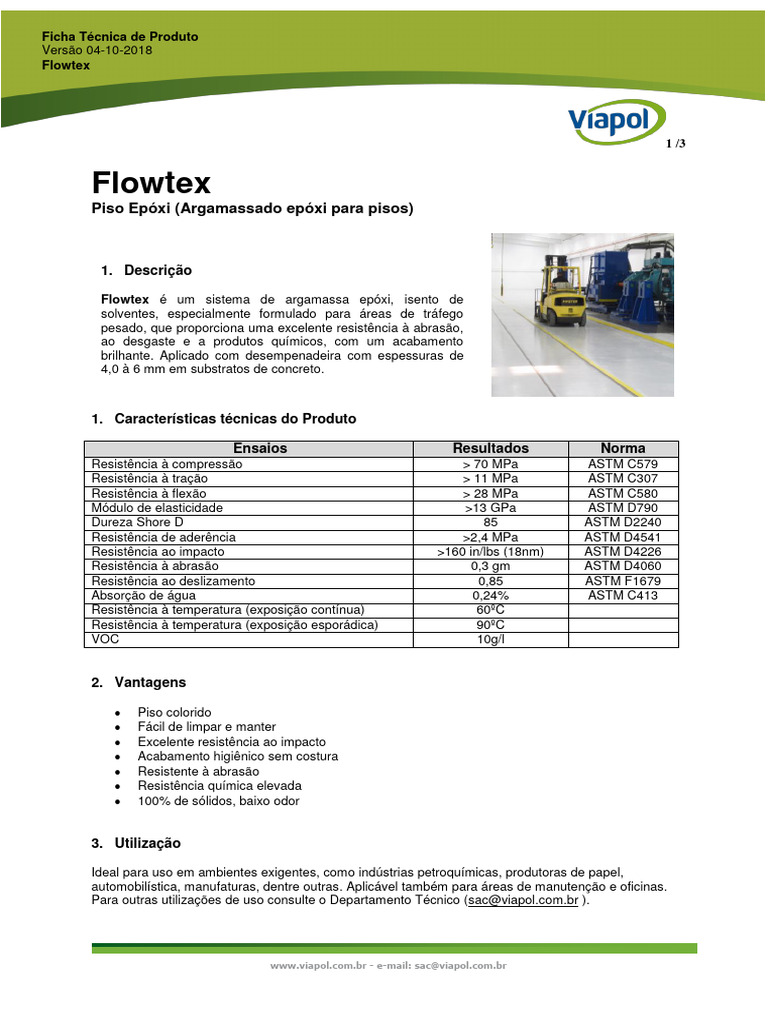 FLOWTEX | PDF | Epóxi | Embalagem e rotulagem