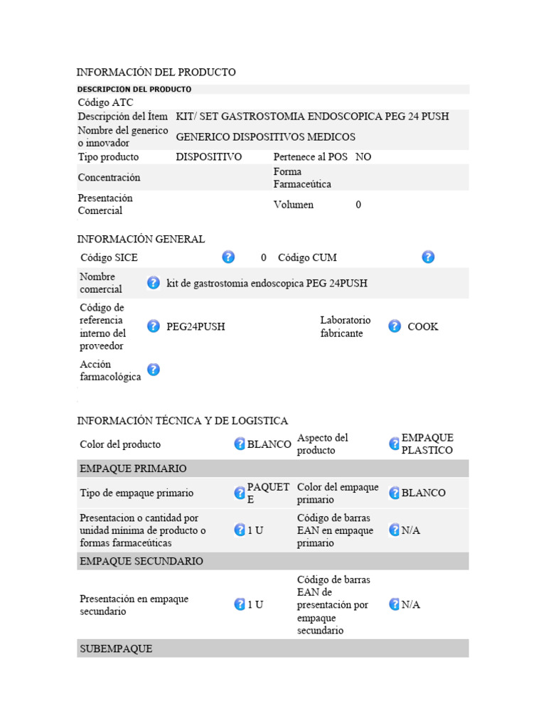 Kit de Gastrostomia2. RP Medicas | PDF | Medicamentos con receta ...