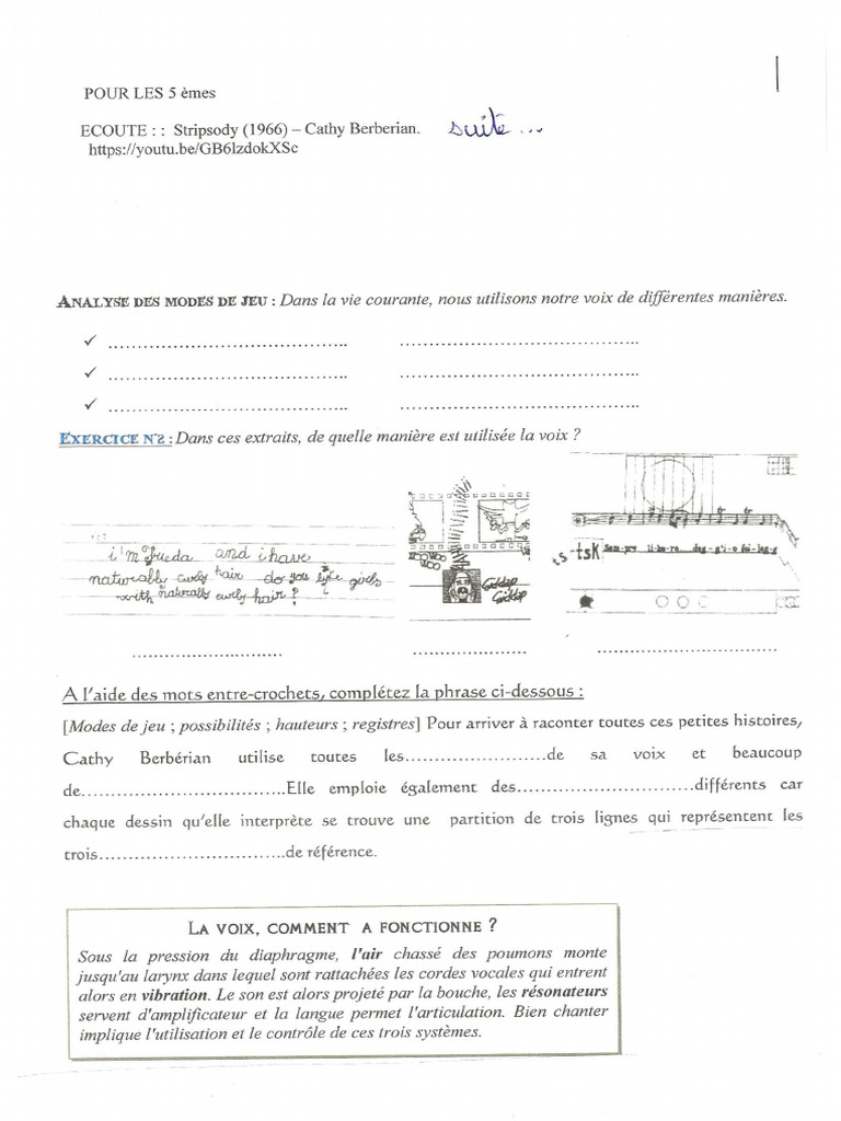 Classes de 5ème Stripsody 2 | PDF