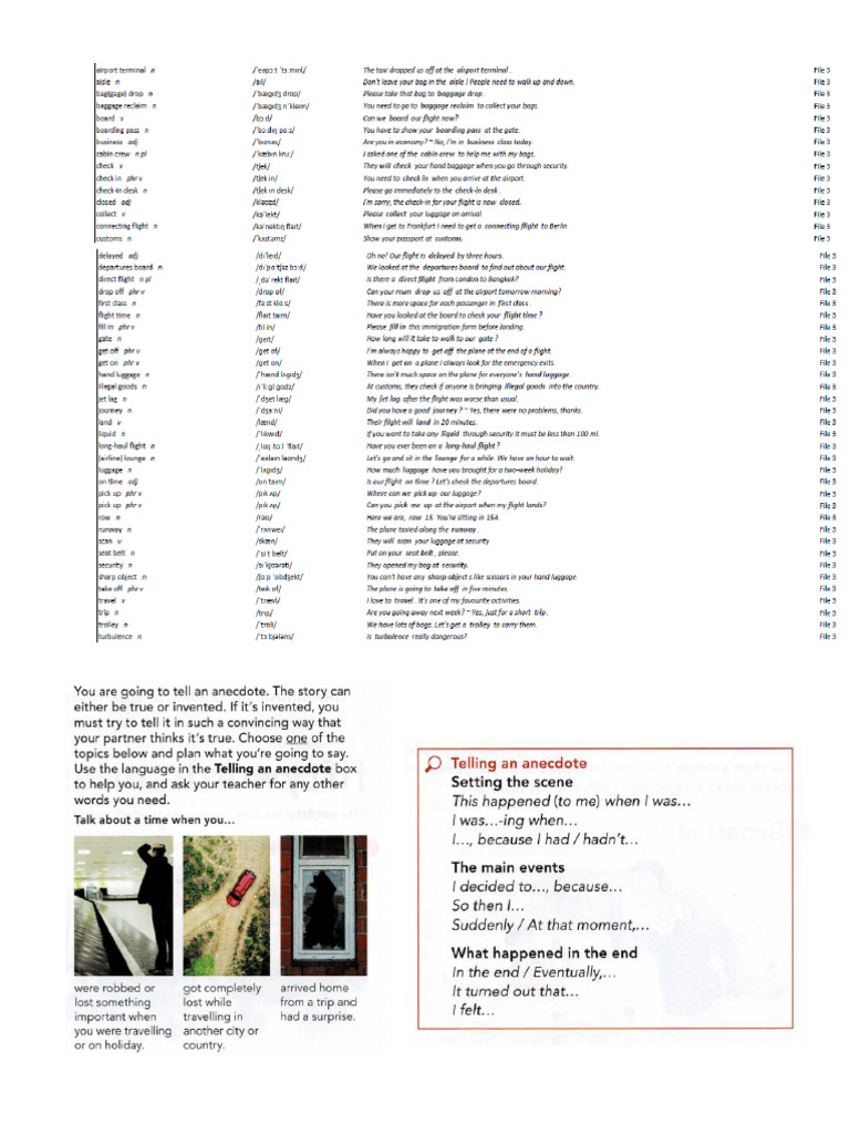 English File Upper Unit 3 Writing A Story | PDF