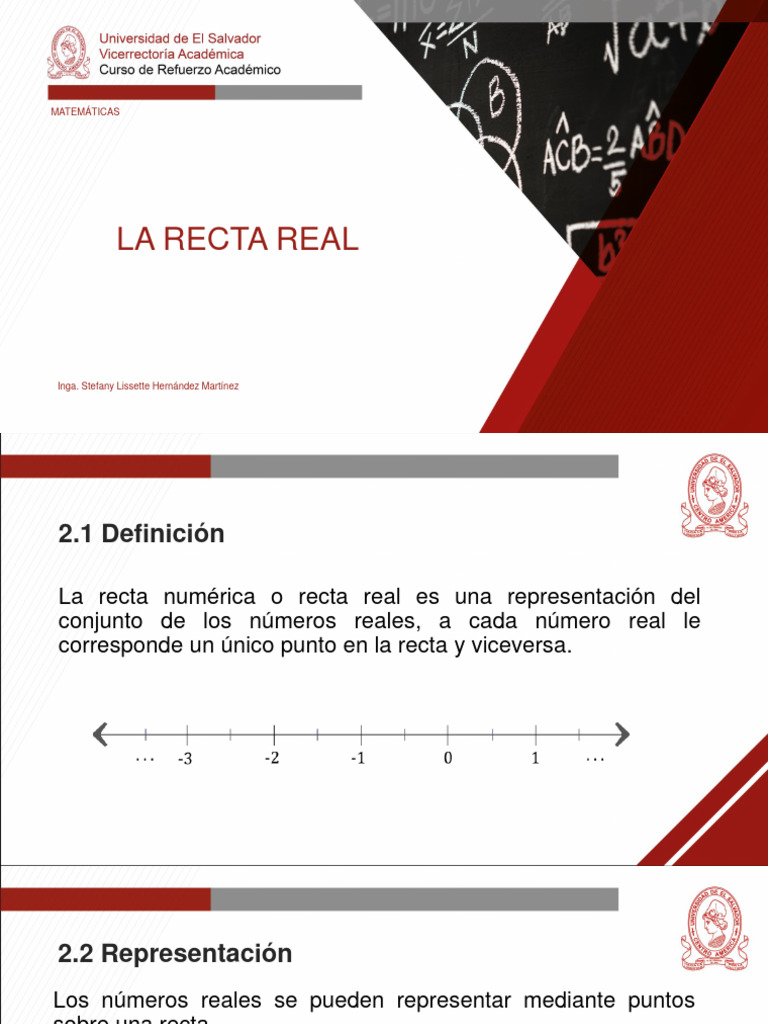 LA RECTA REAL | PDF | Número Real | Objetos matemáticos