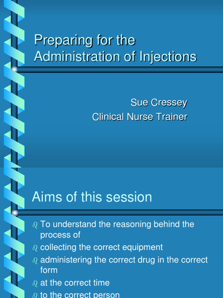 Administration of Injections Presentations | Injection (Medicine ...