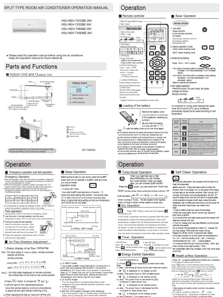 Hot & Cool Manual | PDF | Air Conditioning | Humidity