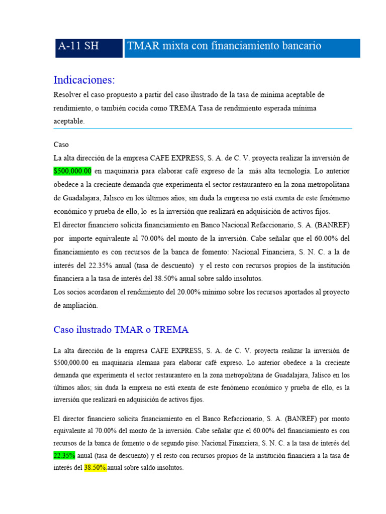 A - 11 SH TMAR MIXTA CON FINANCIAMIENTO BANCARIO - Velazquez | PDF ...