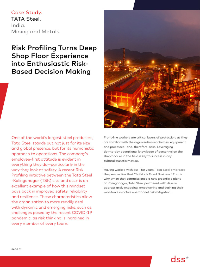 Cs Tata Steel | PDF | Risk | Disciplines