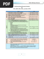 Schedule CSAB Special 2025 | PDF