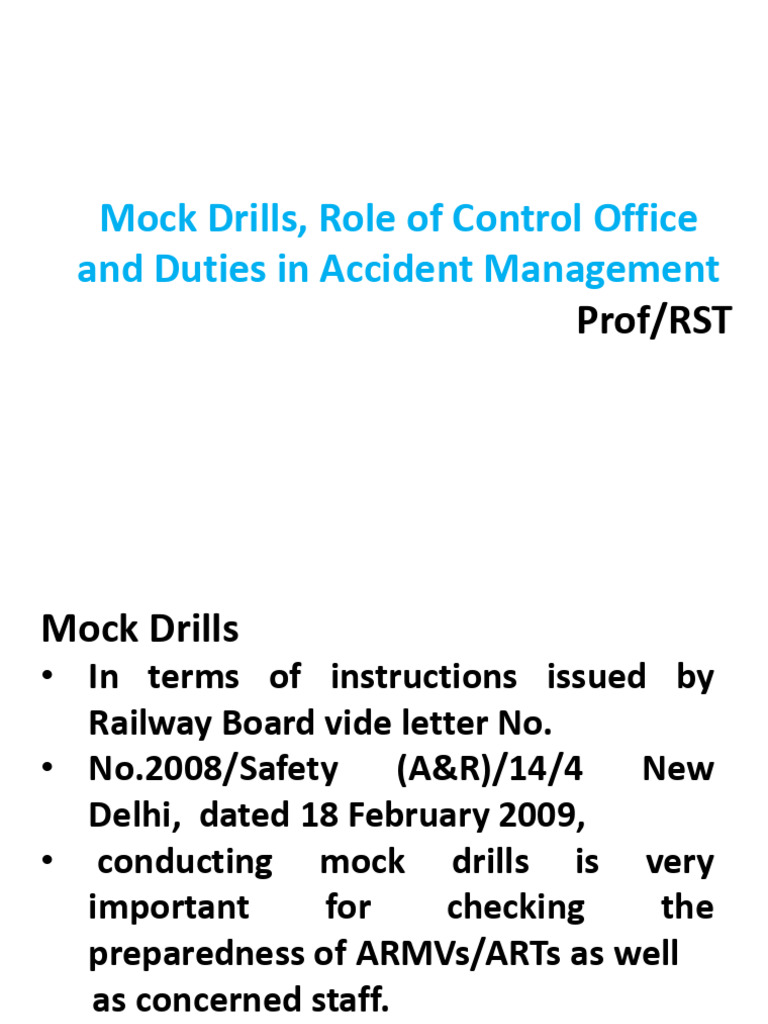 Mock Drill | PDF | Emergency Management | Police