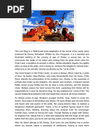 The Lion King Script | PDF