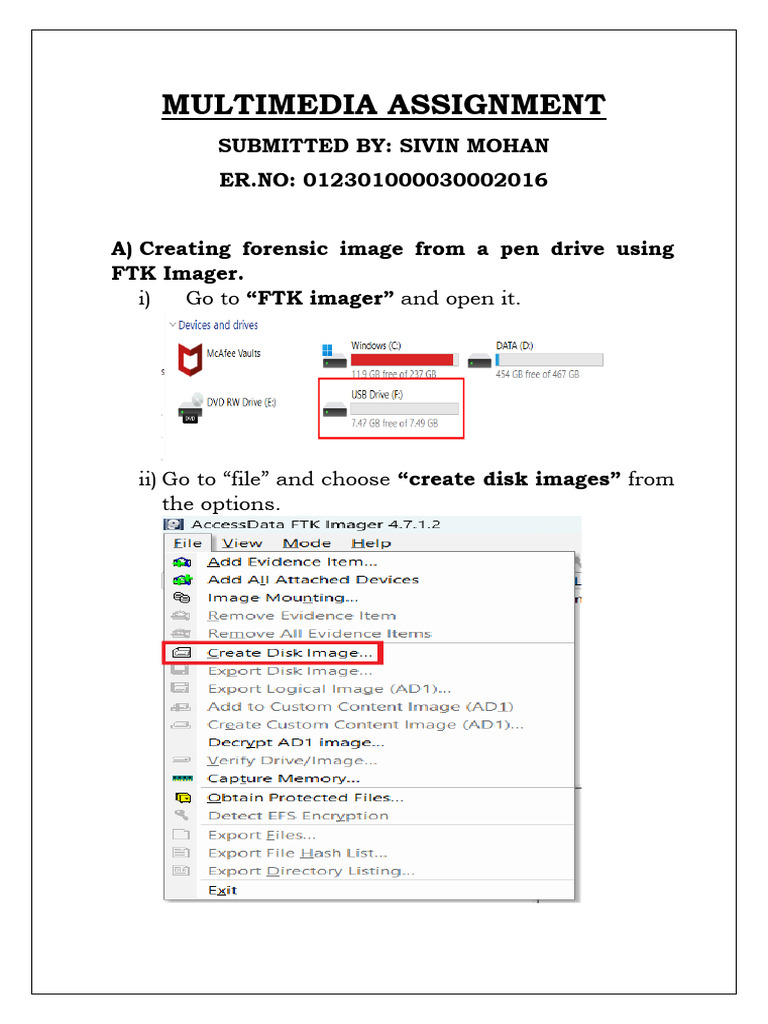 Multimedia Assignment | PDF | Computer Forensics | Usb Flash Drive