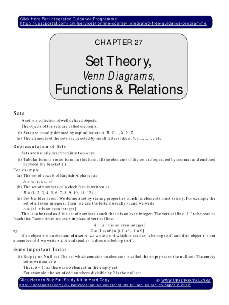 Igp Csat Paper 2 Basic Numeracy Set Theory Venn Diagrams Functions 4808