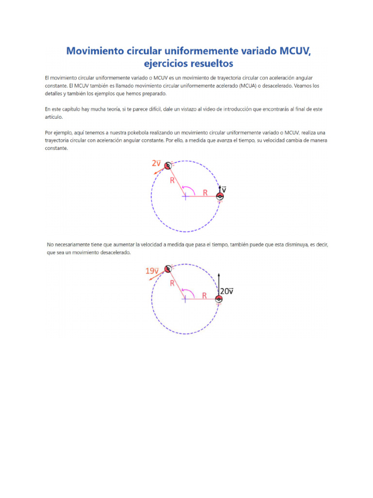 Teoria Mcuv | PDF