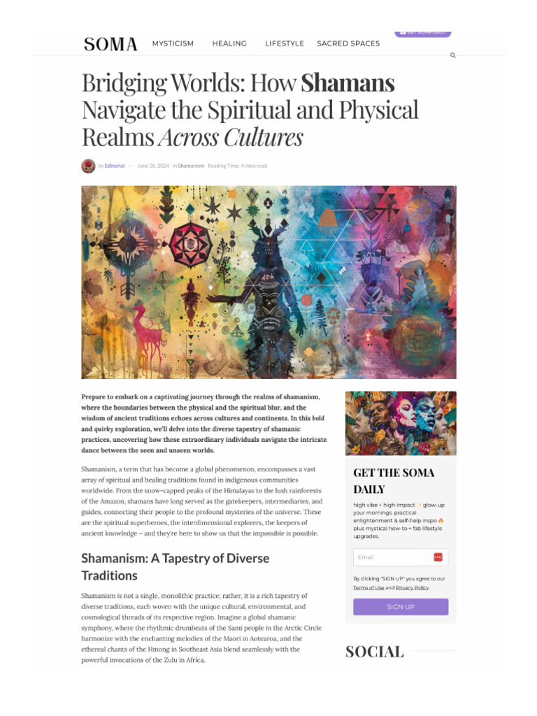 Bridging Worlds - How Shamans Navigate The Spiritual and Physical ...