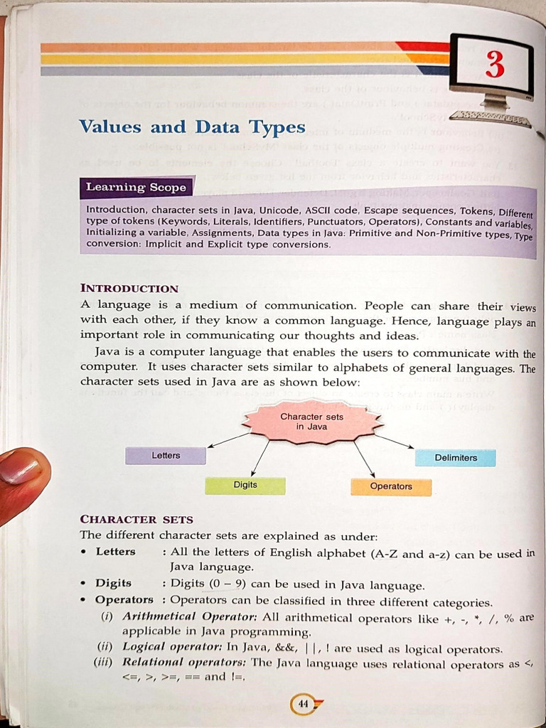Ch 3 Values And Data Types Pdf Data Type Integer Computer Science
