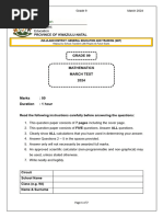 Worksheet 6 Numeric and Geometric Patterns Grade 9 Maths | PDF ...