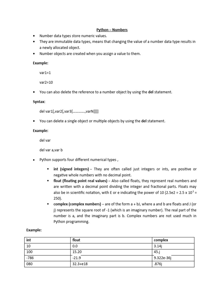A2 Python Numbers Download Free Pdf Trigonometric Functions Complex Number