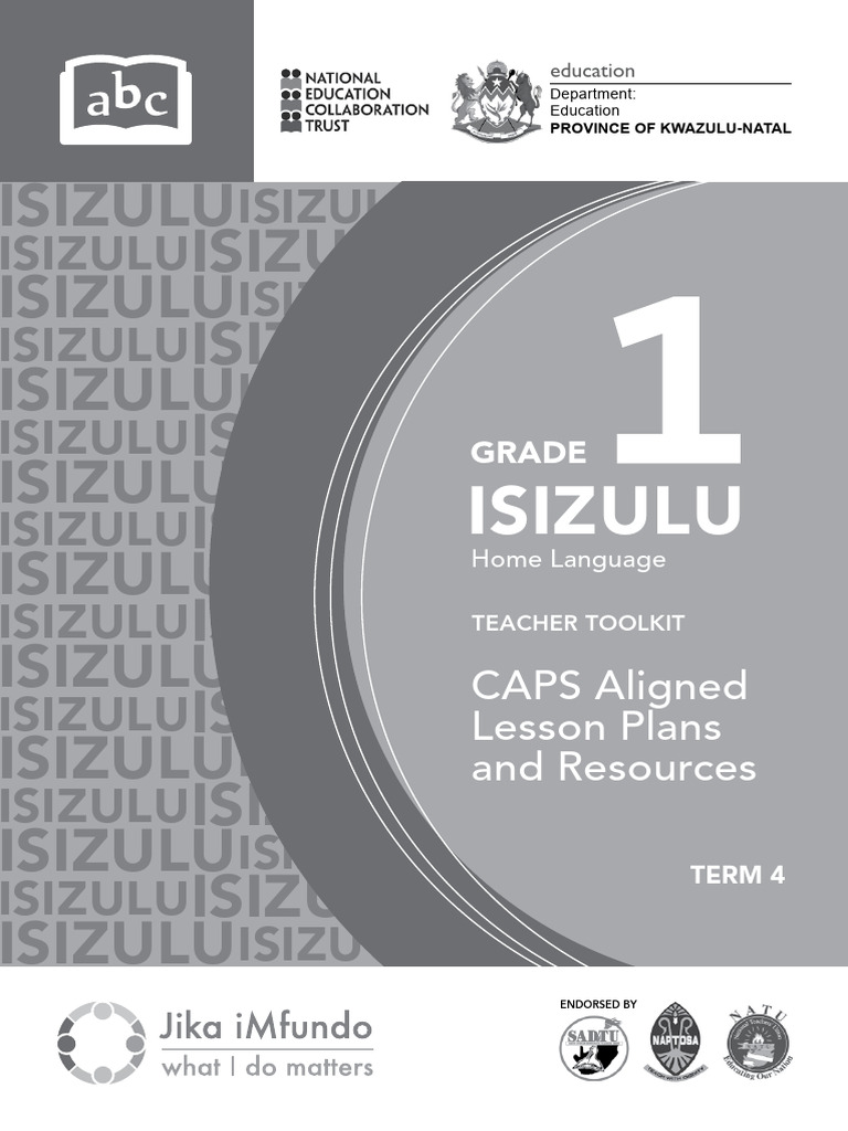 GR 1 IsiZulu LPs 2020 Term 4 WEB | PDF | Phonics | Lesson Plan
