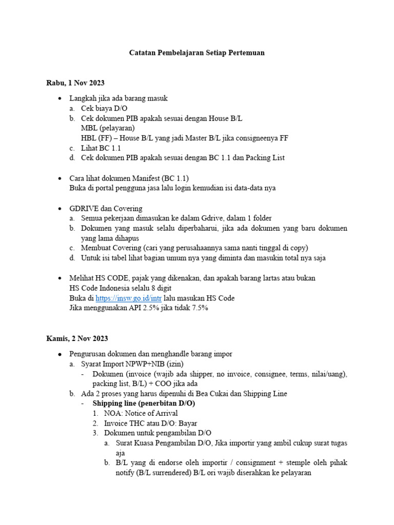 Catatan Uraian Pembelajaran Setiap Pertemuan | PDF