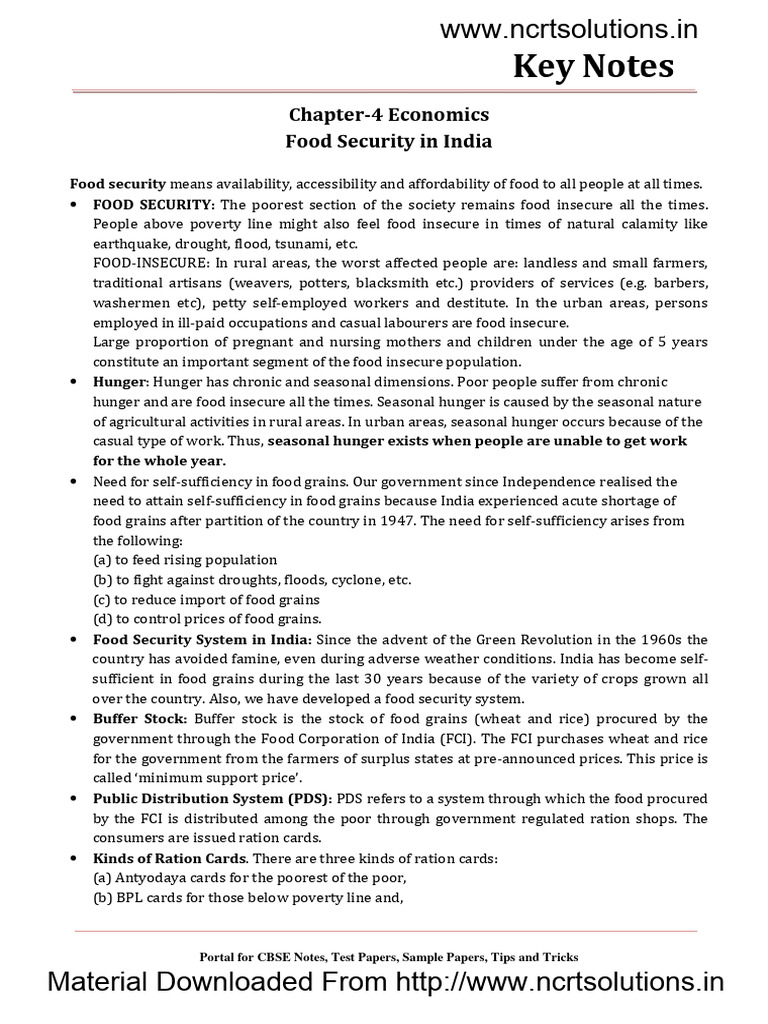 Food Security Is Necessary. Why? | PDF | Food Security | Hunger