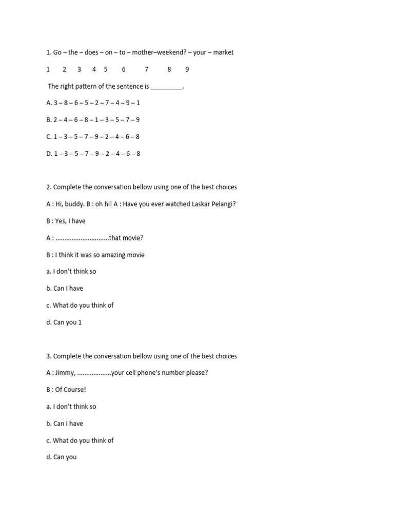Final Exam SMT 2 | PDF