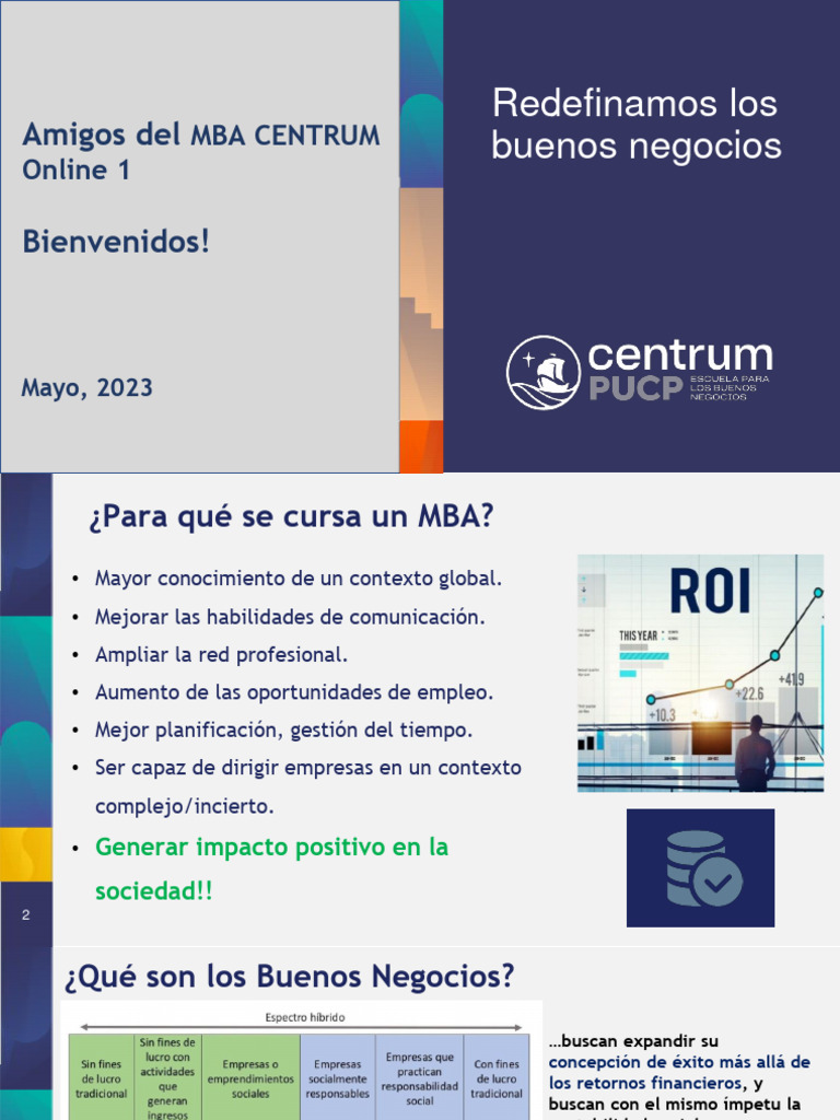 MBA Centrum: Negocios con Impacto Social | PDF | Aprendizaje | Liderazgo