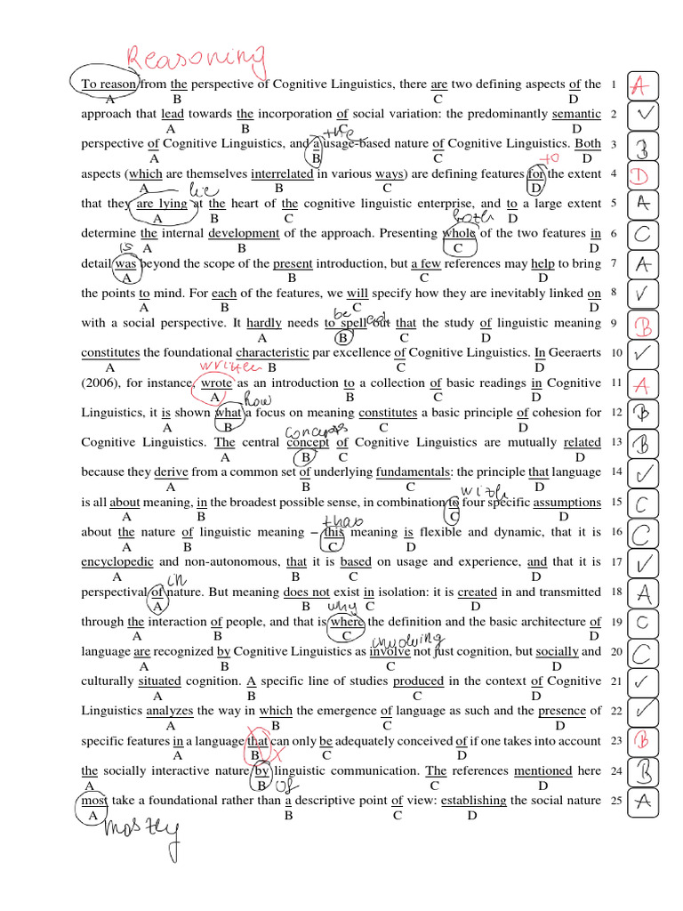 Cognitive 3 | PDF | Linguistics | Semantics