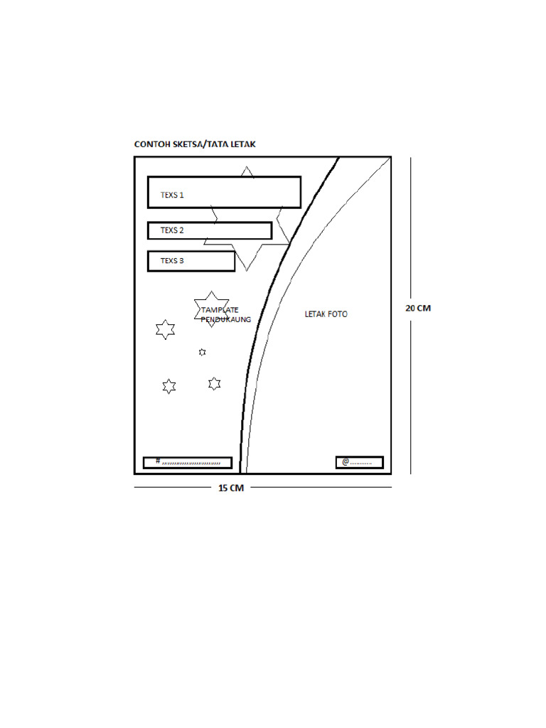 Contoh Sketsa - Tata Letak | PDF