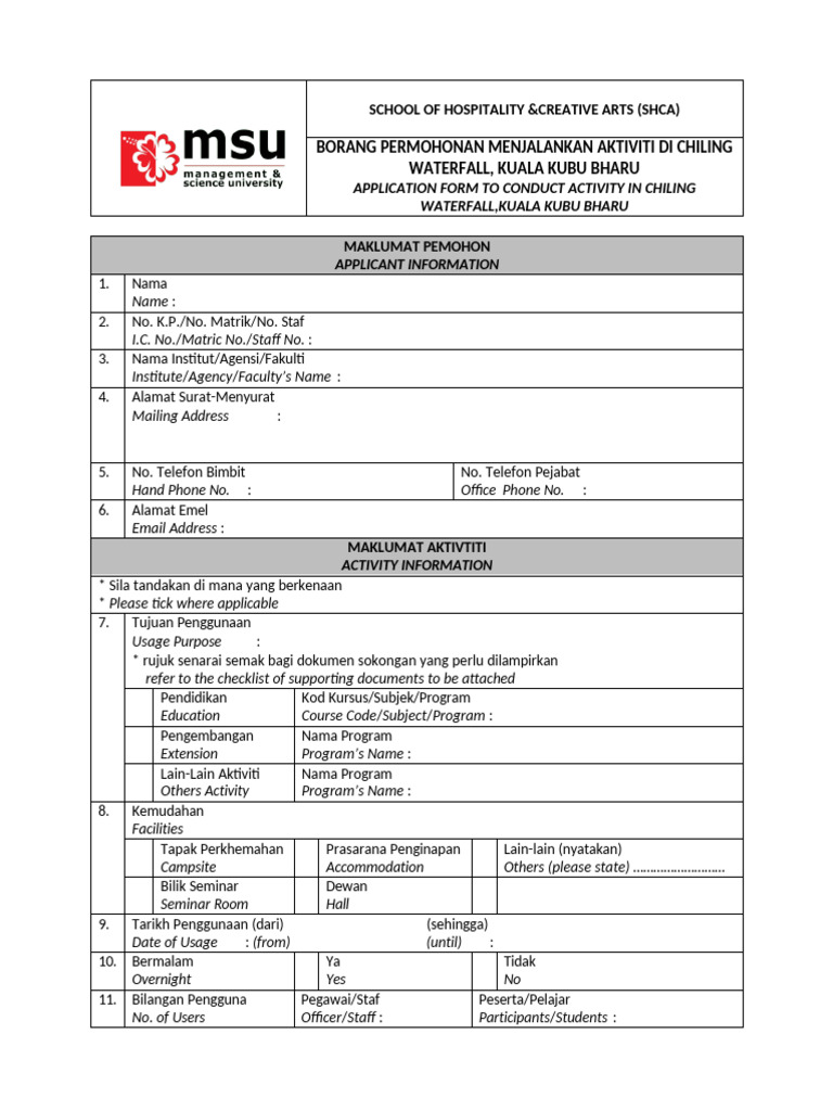 PERMIT STUDENT MSU | PDF