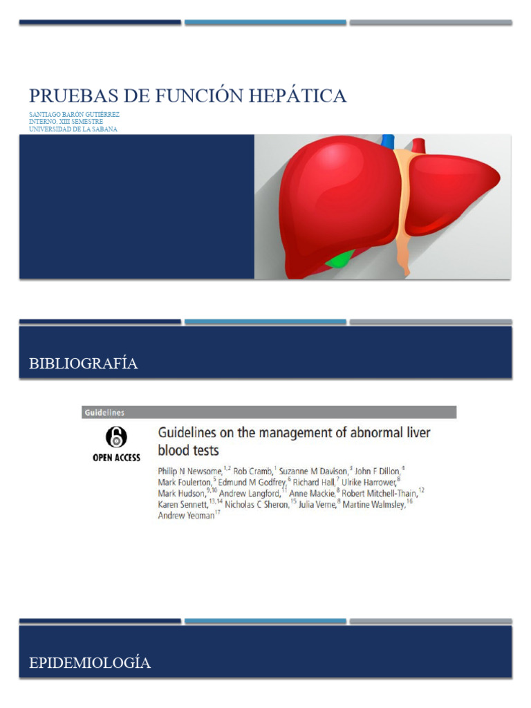 Pruebas de función hepática | Descargar gratis PDF | Hepatitis ...