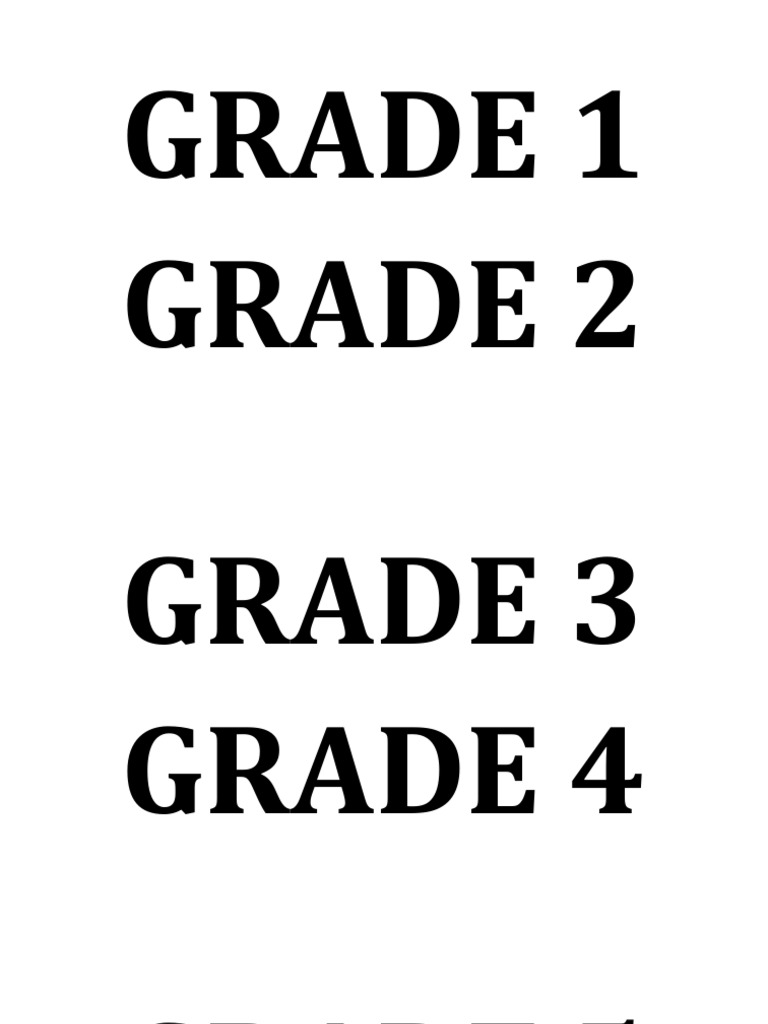 GRADE 1 | PDF