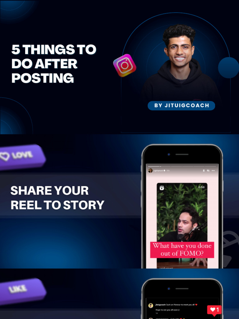 5 Things To Do After Posting | PDF | Self-Improvement