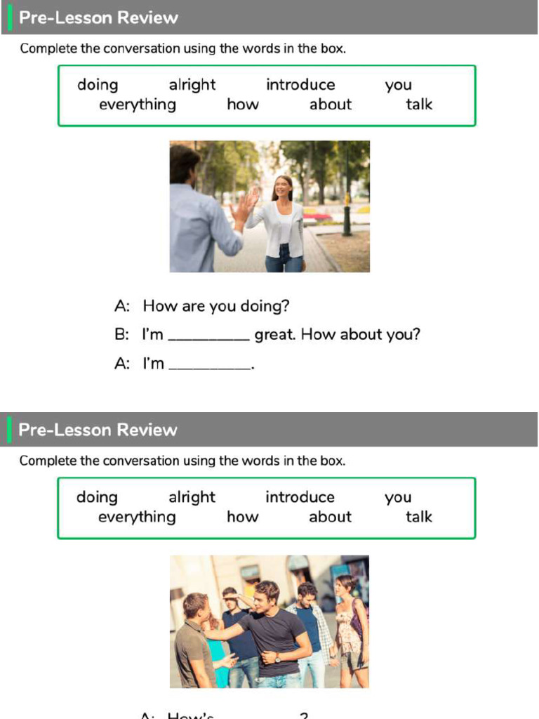 Daily English Lesson 1 Introducing Family | PDF