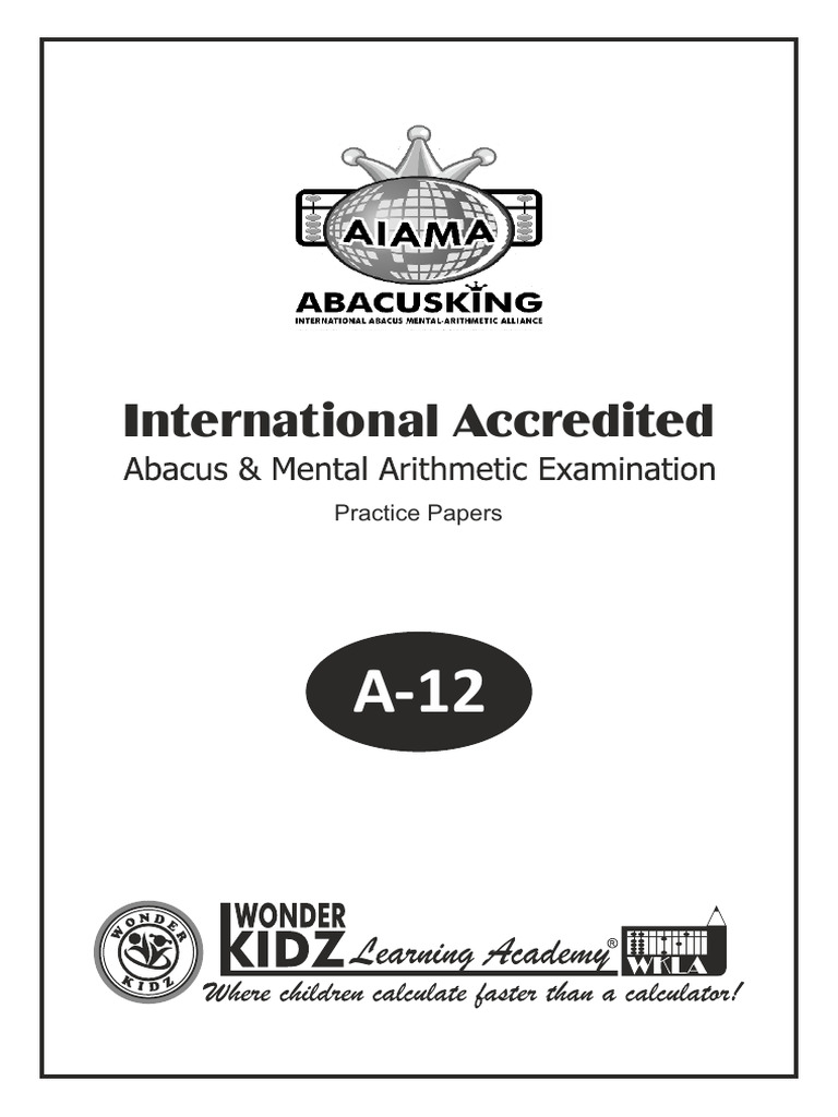 A12 - Grading Practice Papers | PDF | Arithmetic | Subtraction