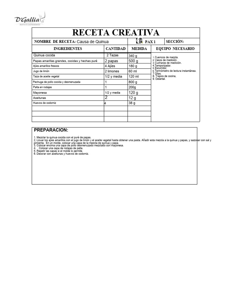 Toaz - Info Modelo de Receta en Formato Dx27gallia PR | PDF