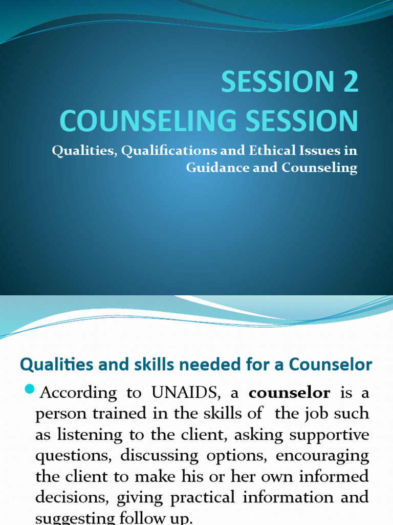 SESSION 2-Qualitis of Good Counseling | PDF | Counseling Psychology ...