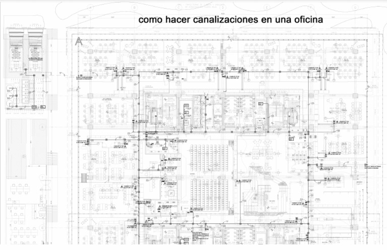 Plano Ejemplo de Canalizaciones Industria | PDF