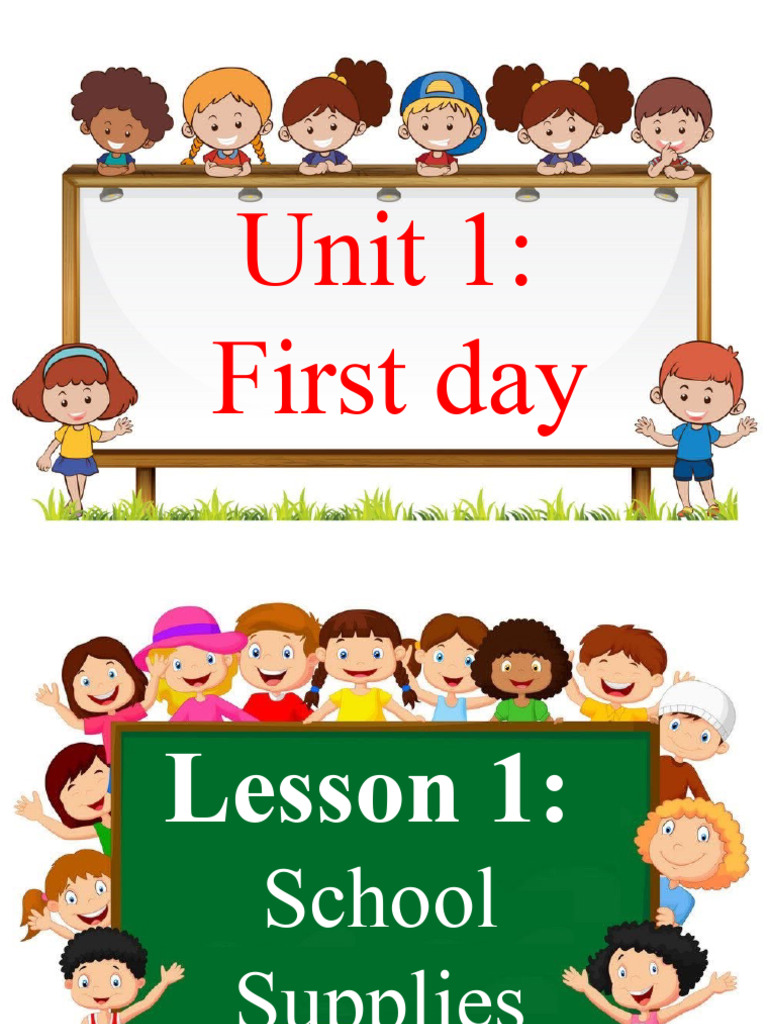 Unit 1 - First Day | PDF | Stationery | Geometry