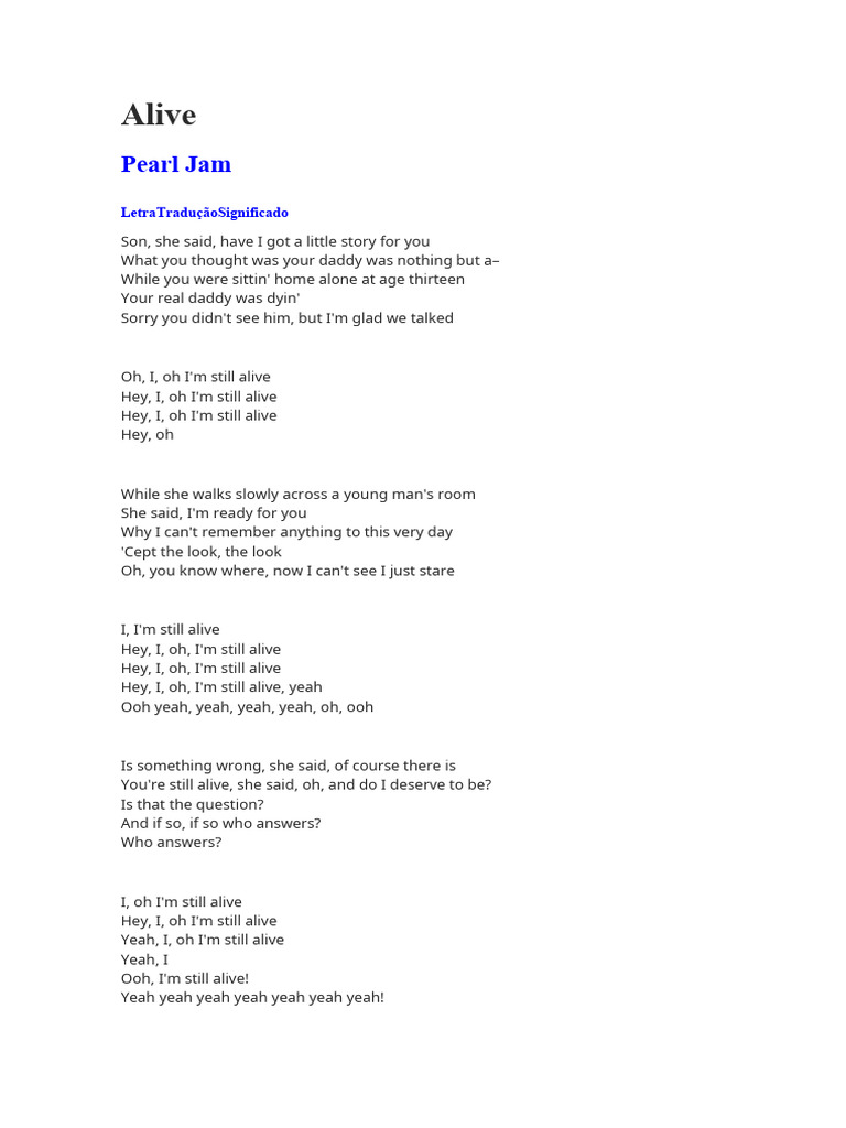 Alive | PDF