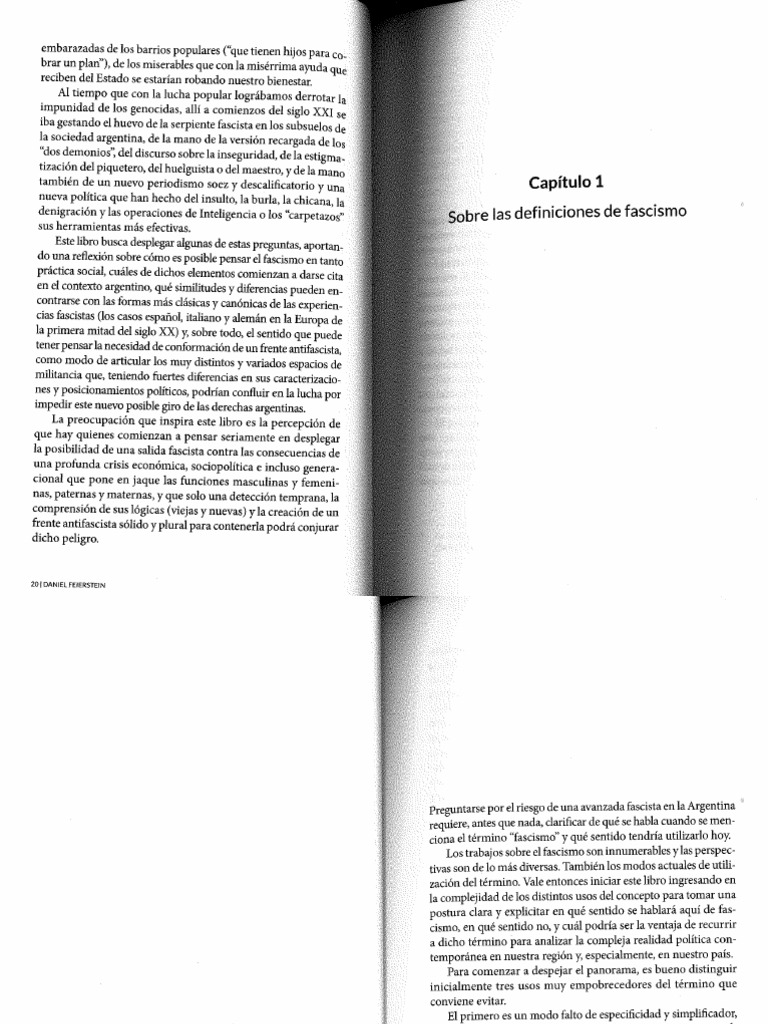 Feierstein, D. - El Enano Fascista. Capitulo 1. | PDF