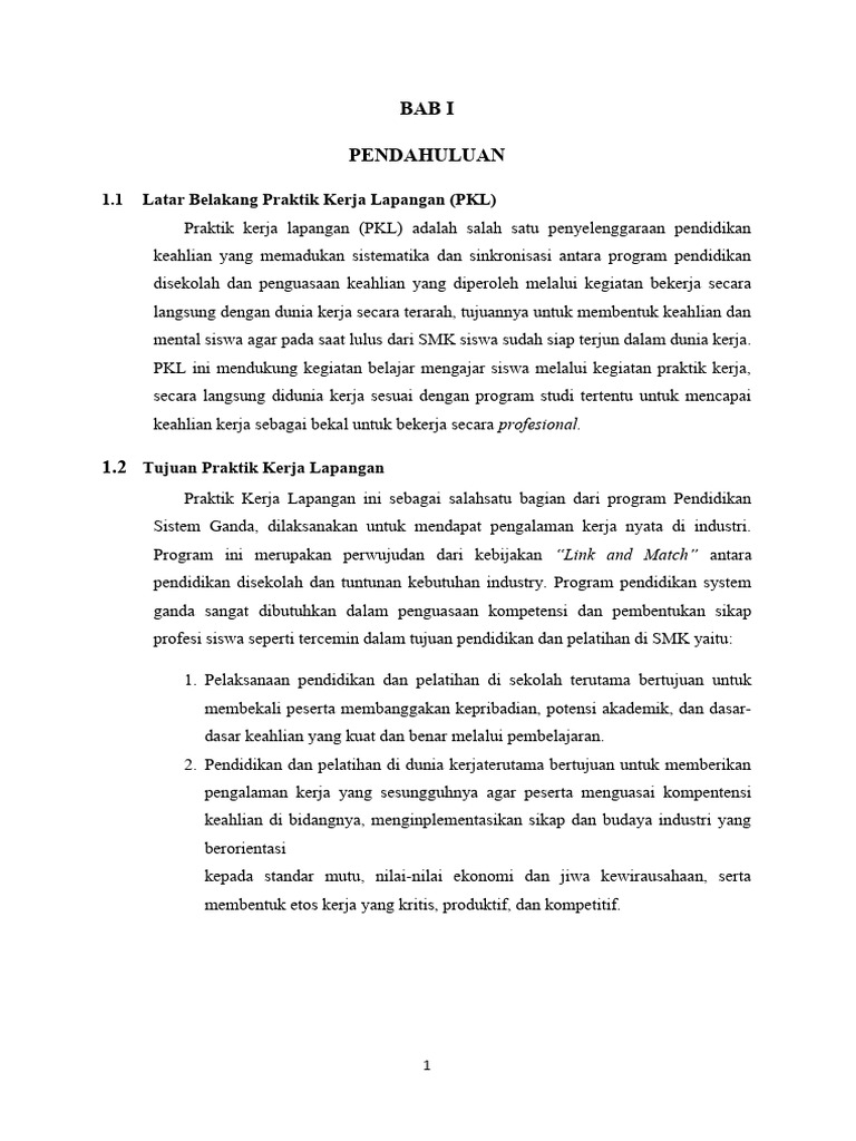 Laporan BAB 1234 | PDF