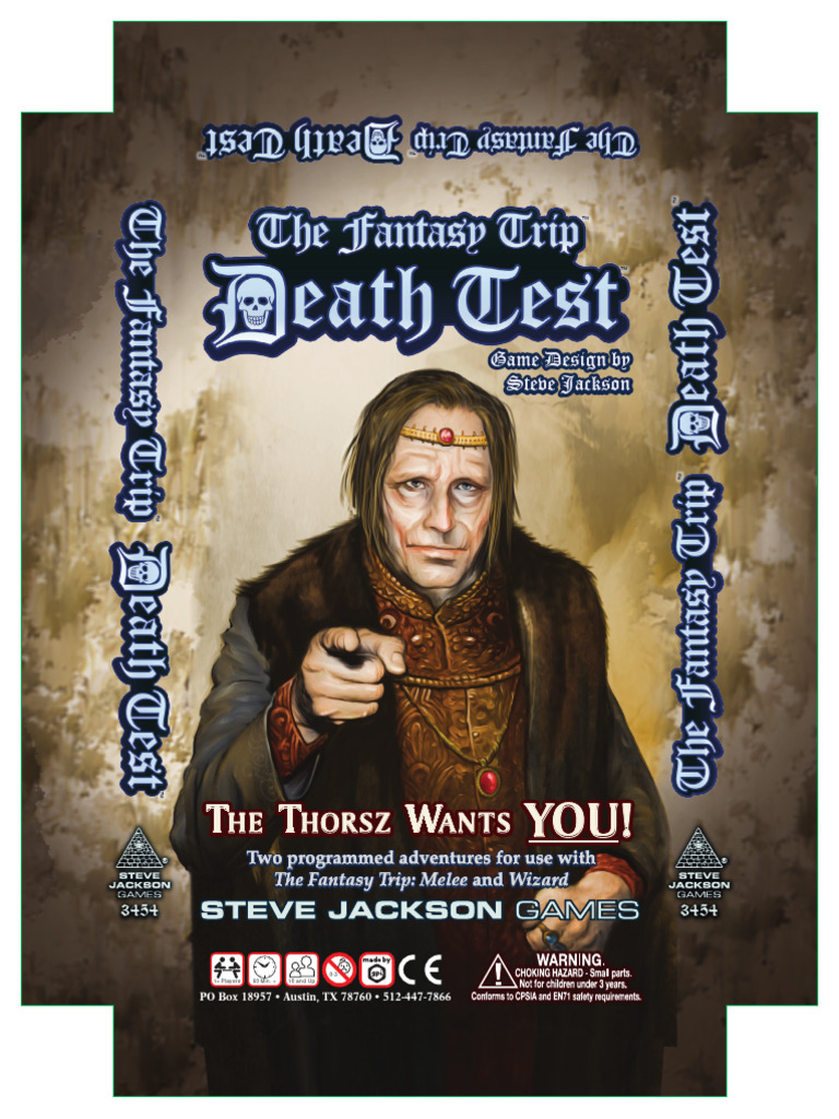 The Fantasy Trip SJG Death Test Box | PDF | Fantasy | Fantasy Role ...
