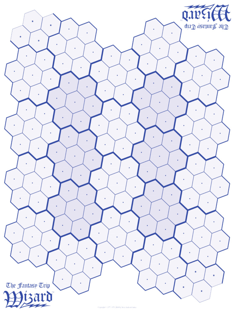 The Fantasy Trip SJG Wizard Playmat Two-Tone | PDF