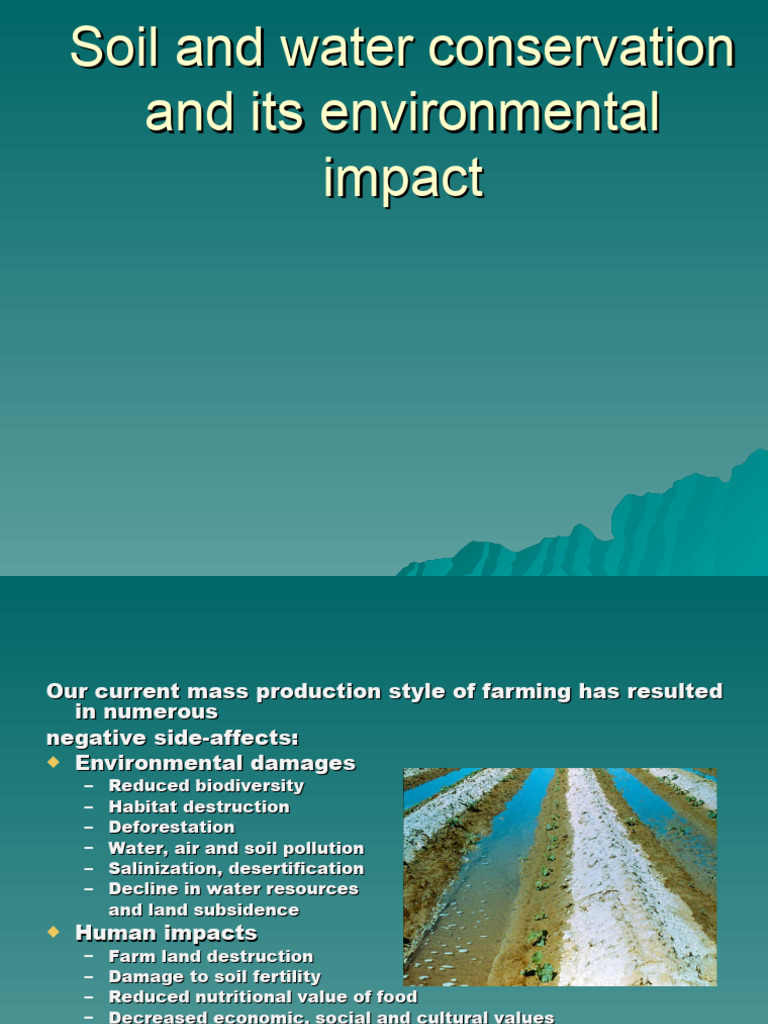 Soil and Water Conservation Strategies | PDF | Agriculture ...
