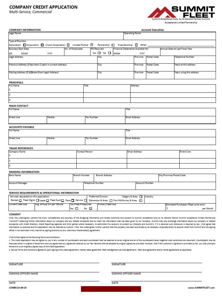 credit-application-fillable-1 | PDF | United States Postal Service ...