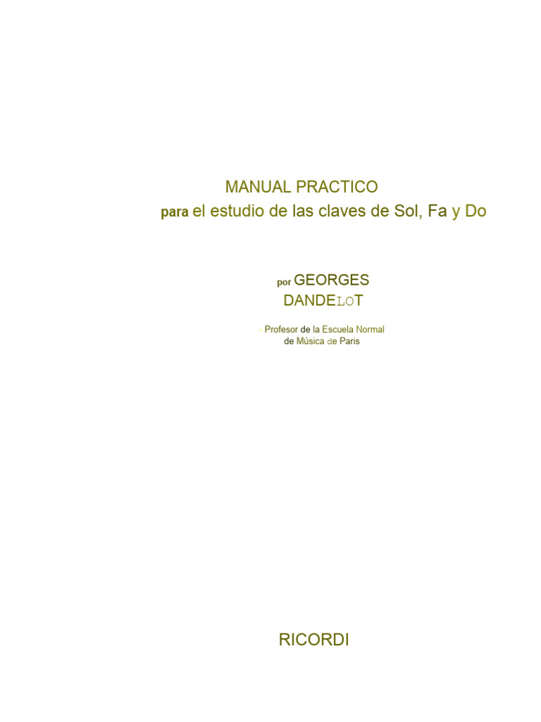 Dandelot | PDF | Clave | Musicología